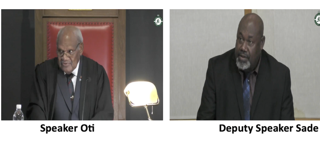 Oti Re-elected As Speaker, Sade New Deputy Speaker — Solomon Business ...